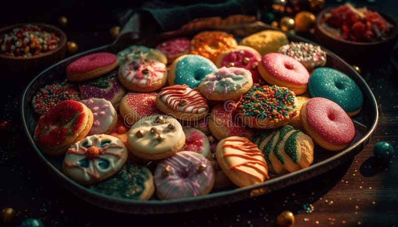 Multi Colored Homemade Cookies, a Sweet Indulgence for Any Celebration ...