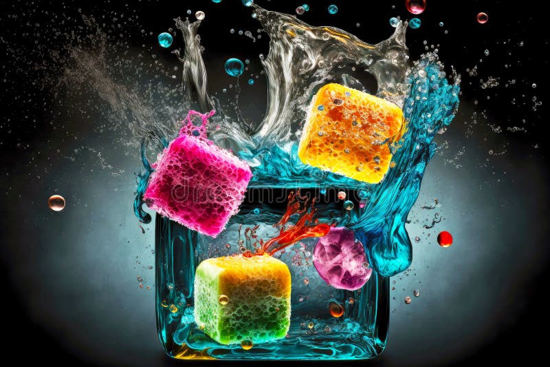 Colored Ice Cubes Stock Illustrations – 290 Colored Ice Cubes Stock ...