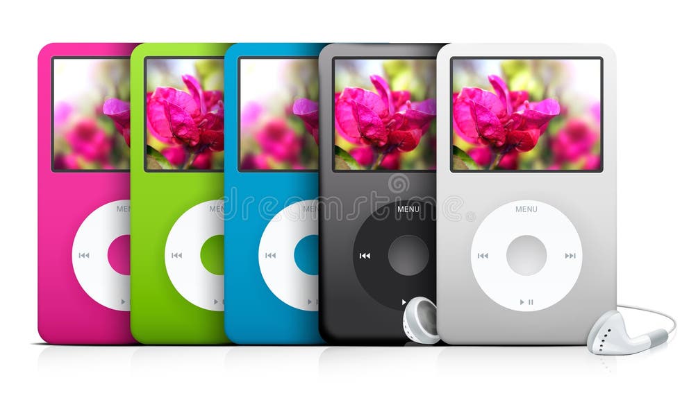 Multi Colored Ipod Music Players Editorial Stock Image - Illustration ...