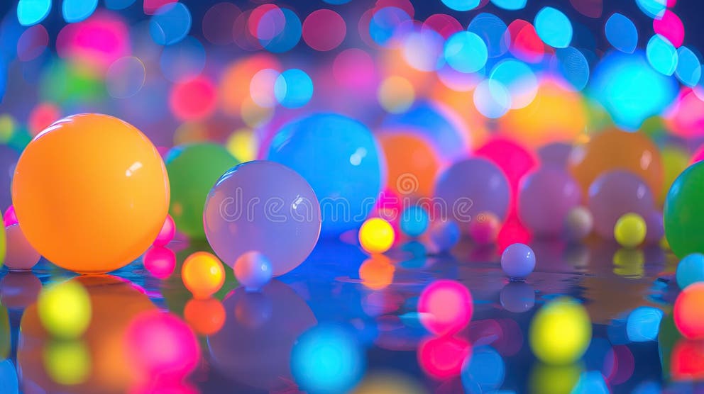Multi-colored Jelly Spheres Deform Each Other Stock Photo - Image of ...