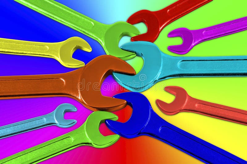 Set of colored keys stock image. Image of estate, buyer - 306039