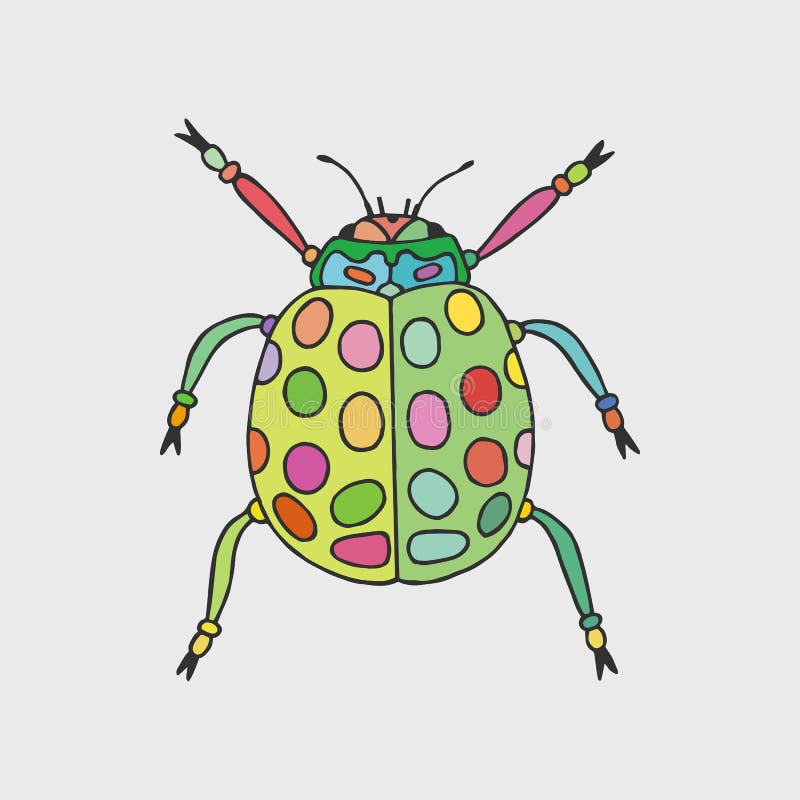 Multi Colored Bug Background Stock Illustrations – 111 Multi Colored ...