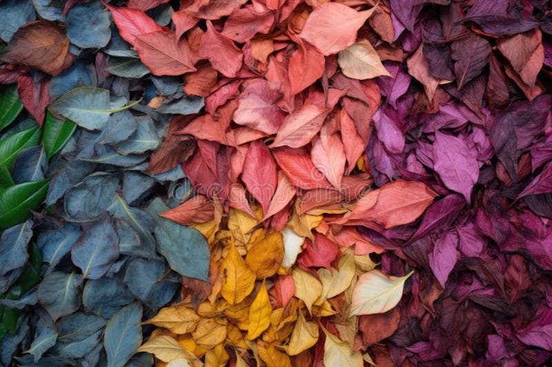 Multi-colored Leaves Mixed in a Compost Pile Stock Image - Image of ...