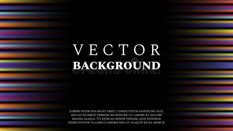 Multi-colored Light Strips with Space for Text. Abstract Vector ...