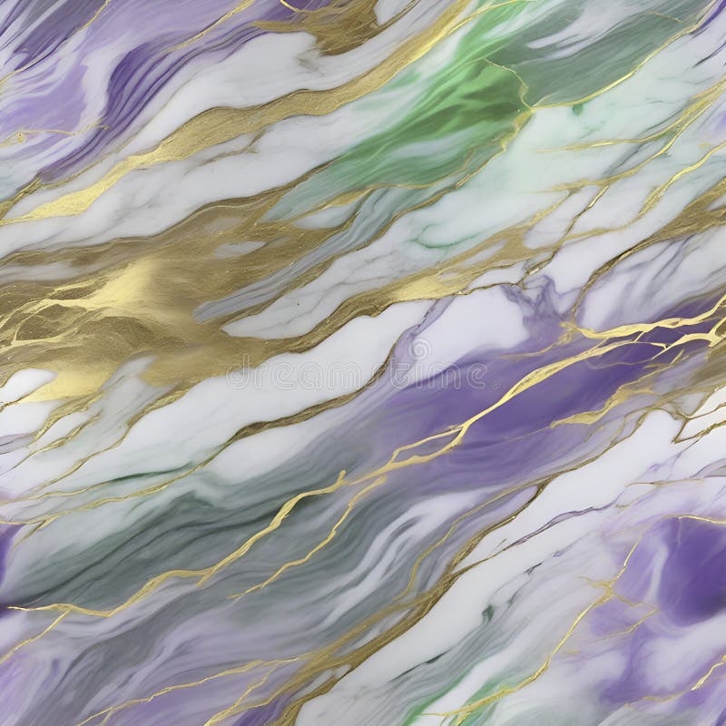 Multi-colored Lightning Pattern Marble. Generative AI. Stock ...