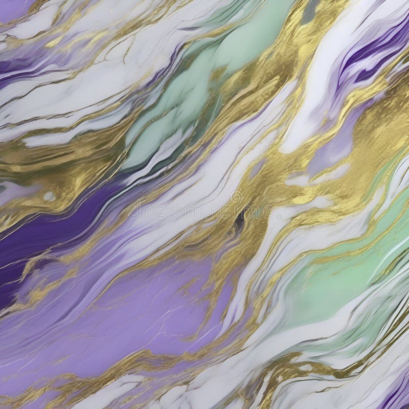 Multi-colored Lightning Pattern Marble. Generative AI. Stock ...
