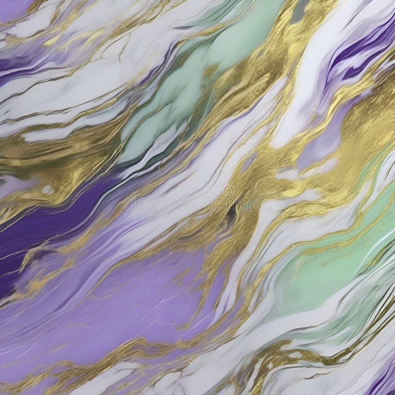 Multi-colored Lightning Pattern Marble. Generative AI. Stock ...