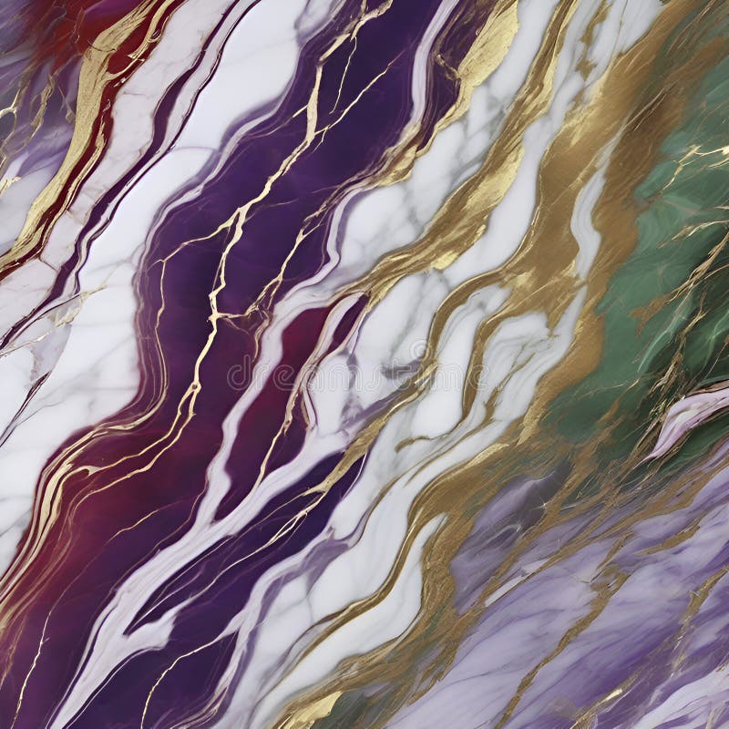 Multi-colored Lightning Pattern Marble. Generative AI. Stock ...