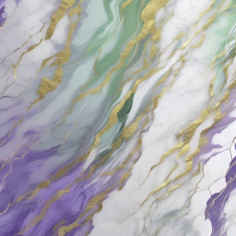 Multi-colored Lightning Pattern Marble. Generative AI. Stock ...