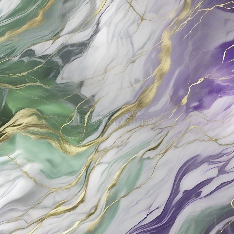Multi-colored Lightning Pattern Marble. Generative AI. Stock ...