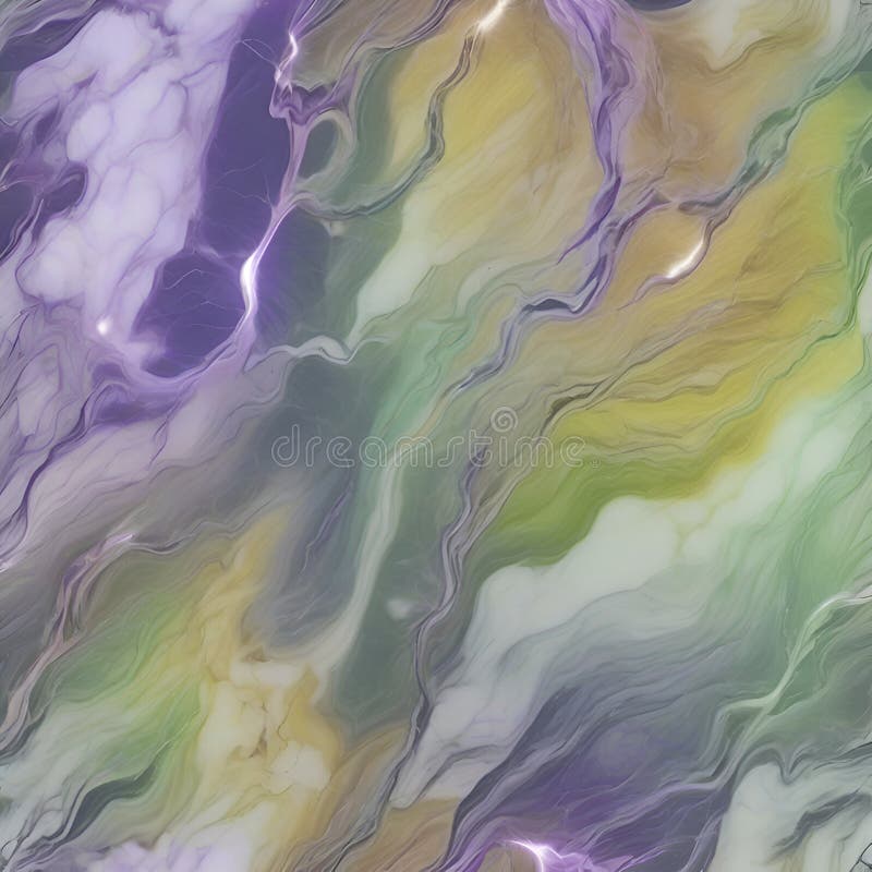 Multi-colored Lightning Pattern Marble. Generative AI. Stock ...