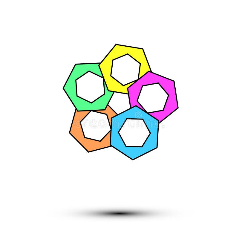 Multi-colored Logo on White Background in EPS Stock Illustration ...