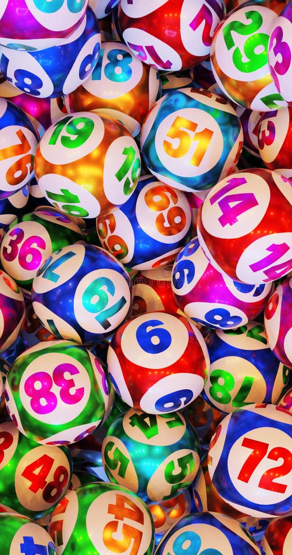 Multi-colored Lottery Balls with Numbers. Stock Illustration ...
