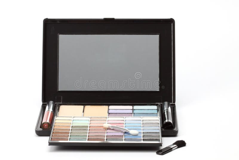 Make up box set stock image. Image of professional, palette - 16516827