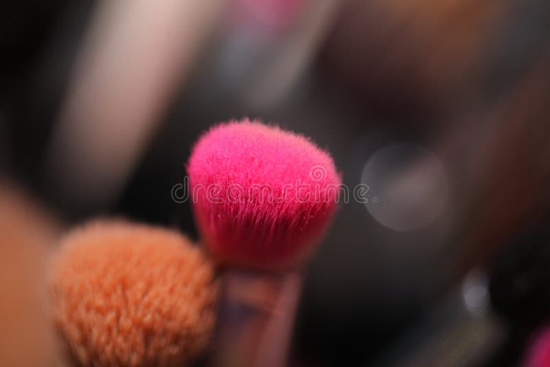 Multi-colored Makeup Brushes in All Sizes Stock Image - Image of artist ...
