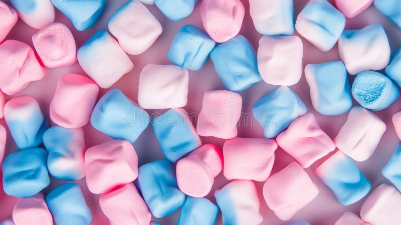 Multi-colored Marshmallows. Background or Texture of Colorful Blue and ...