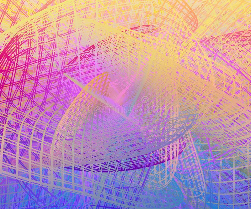 Multi Colored Mesh Grid Lines Stock Illustration - Illustration of ...