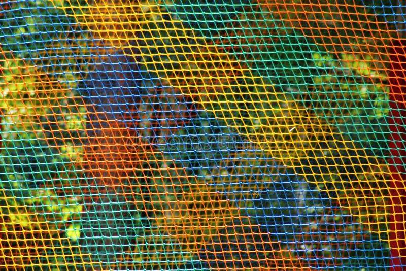 Multi-colored Mesh of Threads Stock Image - Image of bulb, blue: 119351771