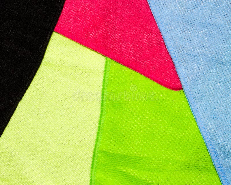 Multi Colored Microfiber Fabric.Colored Microfiber Background Stock ...