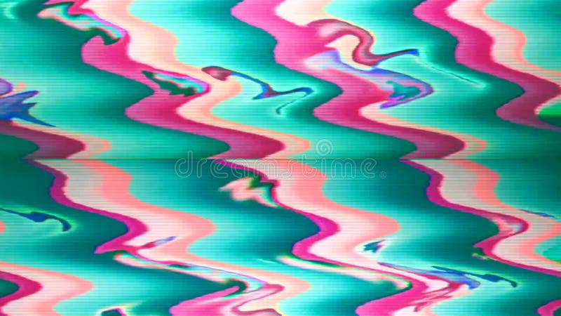 Multi-colored Noisy Bad Tv Effects, Interference Sci-fi Dreamy ...