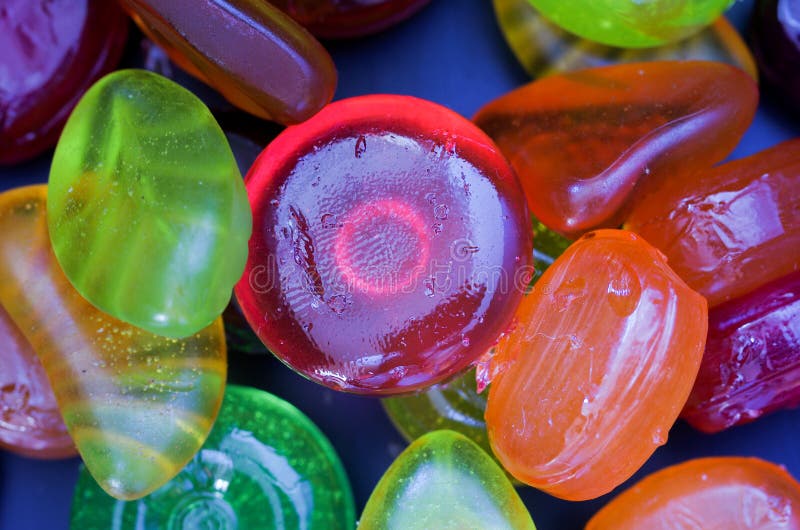 Multi-colored Objects. Photo in a Low Key. Macro. Sweets Stock Image ...