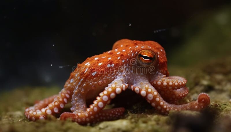 Multi Colored Octopus Tentacle in Underwater Reef Generated by AI Stock ...