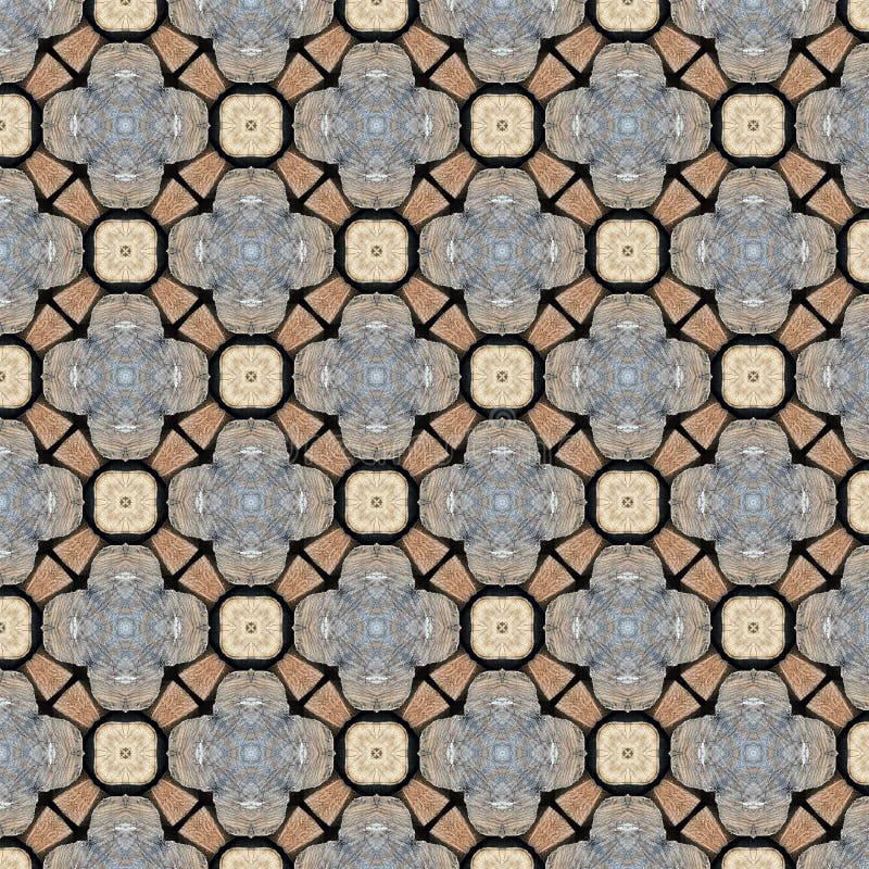 Design of Motive Pattern with Wood, Stars and Abstract Form Inside ...