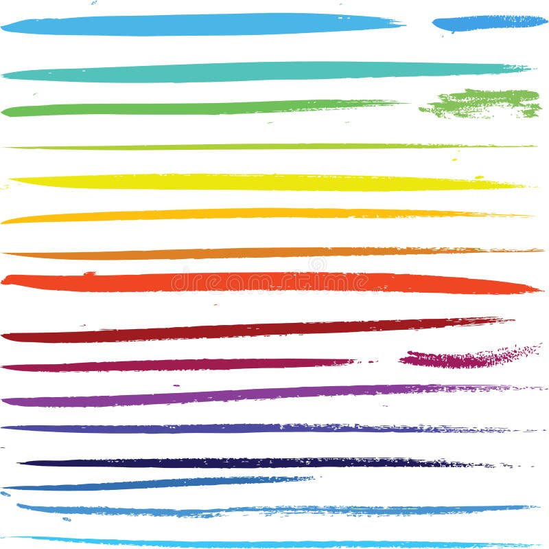 Multi Colored Paint Art Brushes Stock Vector - Illustration of abstract ...