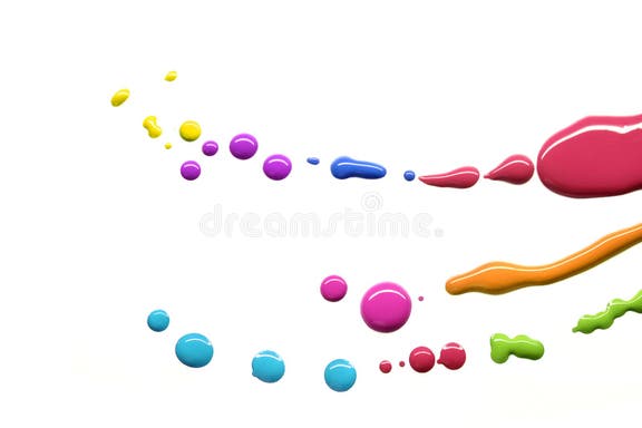 Multi-colored paint drops stock photo. Image of design - 10807392
