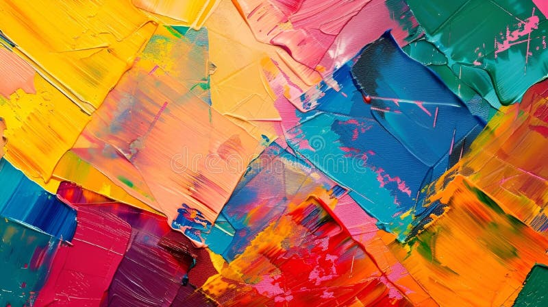 Multi Colored Paint Samples Stacked Up Against Each Other on a ...