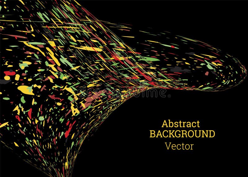 Multi-colored Paint Splashes, Strokes, Dust Particles, Litter Blown by ...