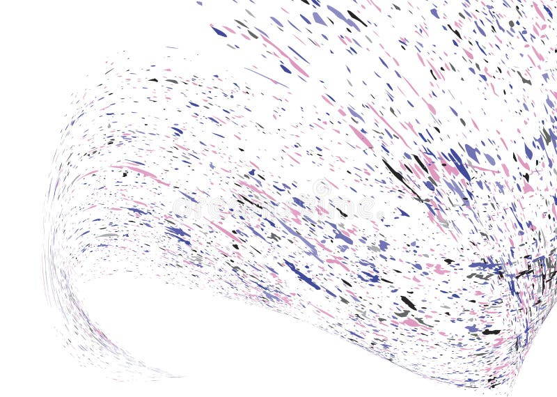 Multi-colored Paint Splashes, Strokes, Dust Particles, Litter Blown by ...