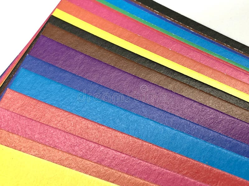 Multi-colored Palette Arts and Crafts Paper Stock Image - Image of ...