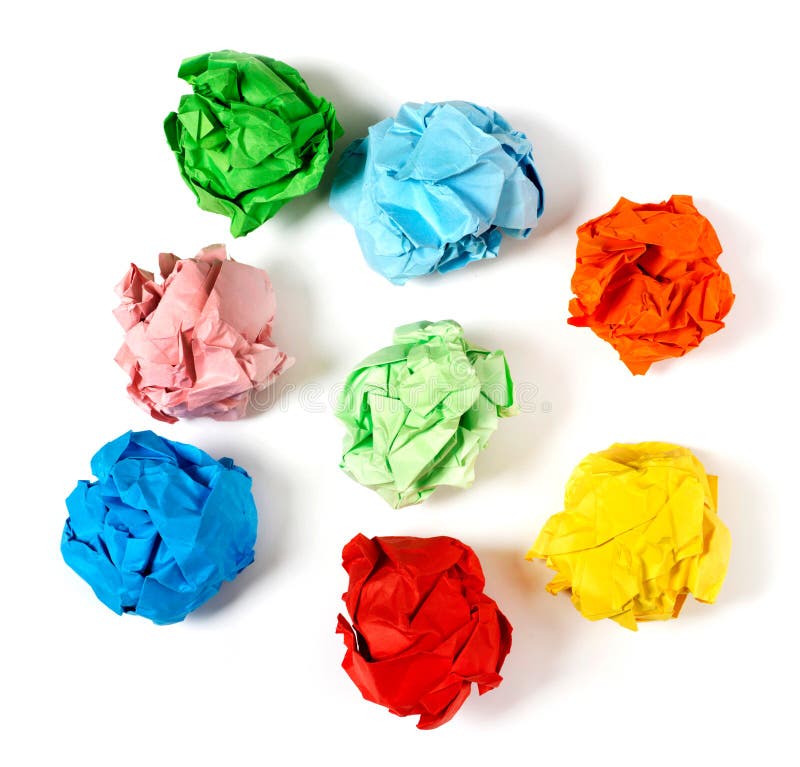 220 Colored Crumpled Paper Balls Photos - Free & Royalty-Free Stock ...