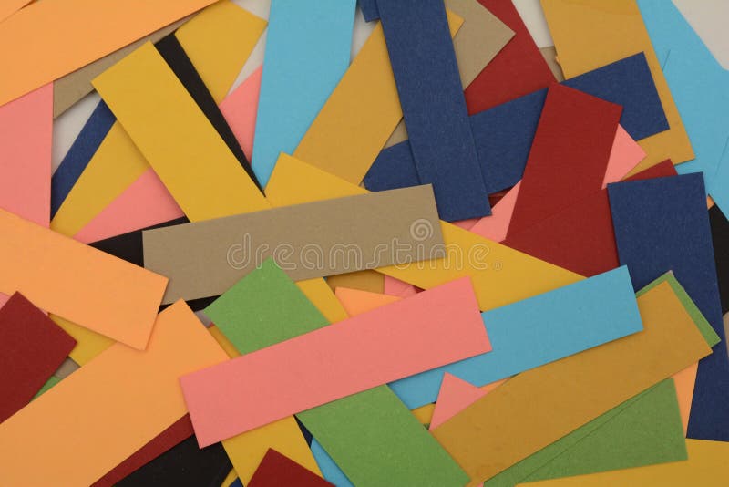 Multi Colored Paper Cards with Copy Space Stock Image - Image of color ...