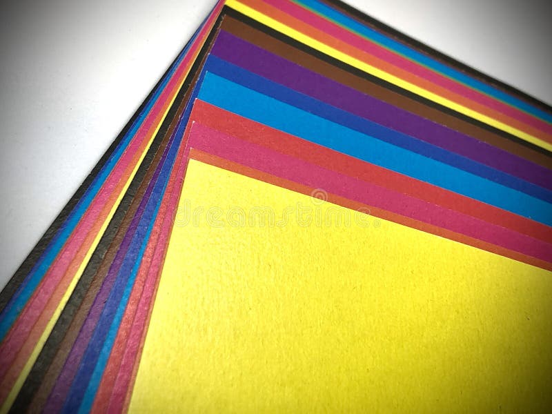Multi-colored Paper Selection Stock Image - Image of copy, chart: 194903997