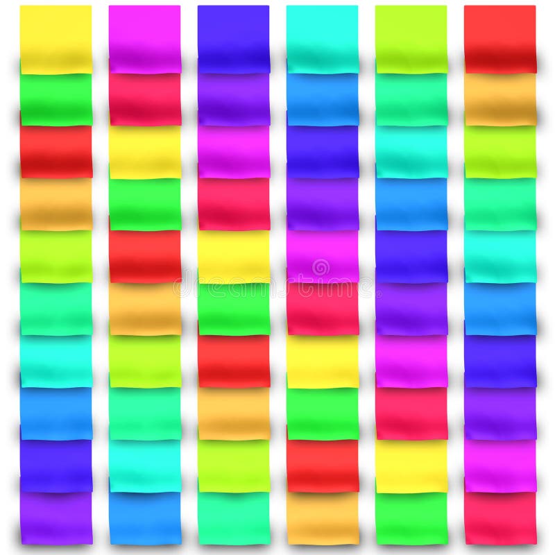 Multi-colored Paper Stickers Stock Illustration - Illustration of badge ...