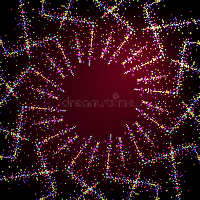 Multi-colored Particles Background Stock Vector - Illustration of disco ...