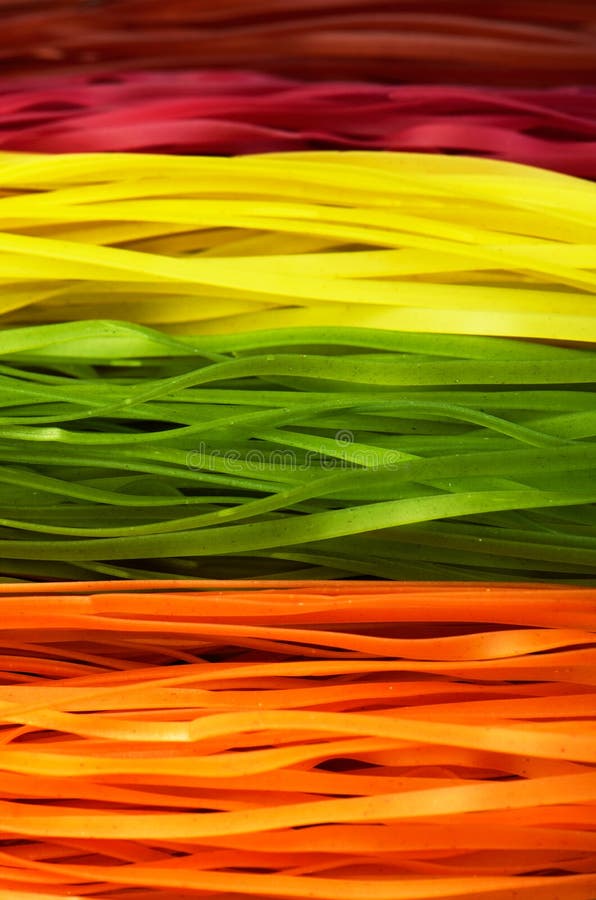 Multi Colored Pasta on a Full Frame. Vertical Stock Image - Image of ...