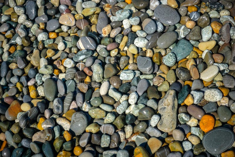Multi Colored Pebbles on the Beach Stock Photo - Image of abstract ...