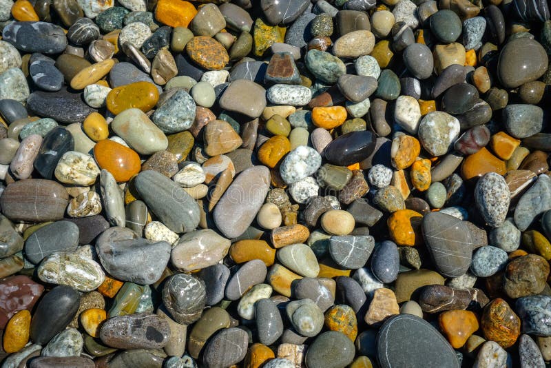 Multi Colored Pebbles on the Beach Stock Photo - Image of abstract ...