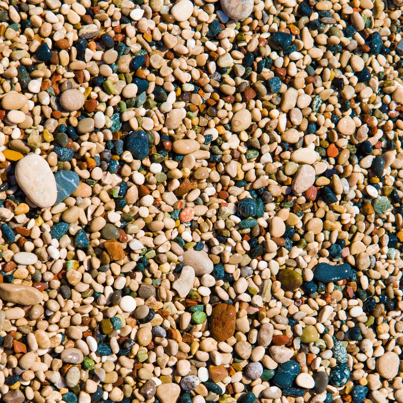Colored Pebbles on a Beach in Turkey. Original Frame with Free Space ...