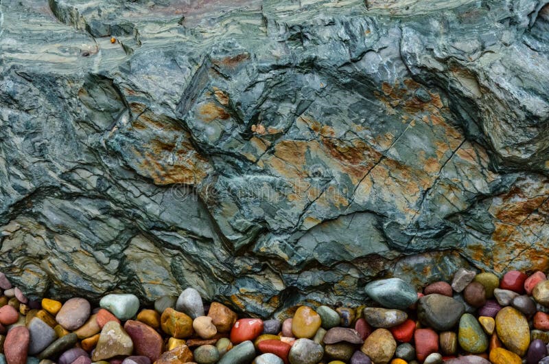 Multi-colored Pebbles in the Interior, Round Colored Pebbles Stock ...