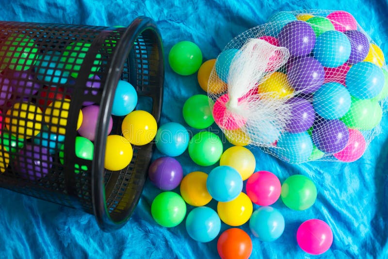 Multi Colored Plastic Balls Stock Photo - Image of abstract, leisure ...