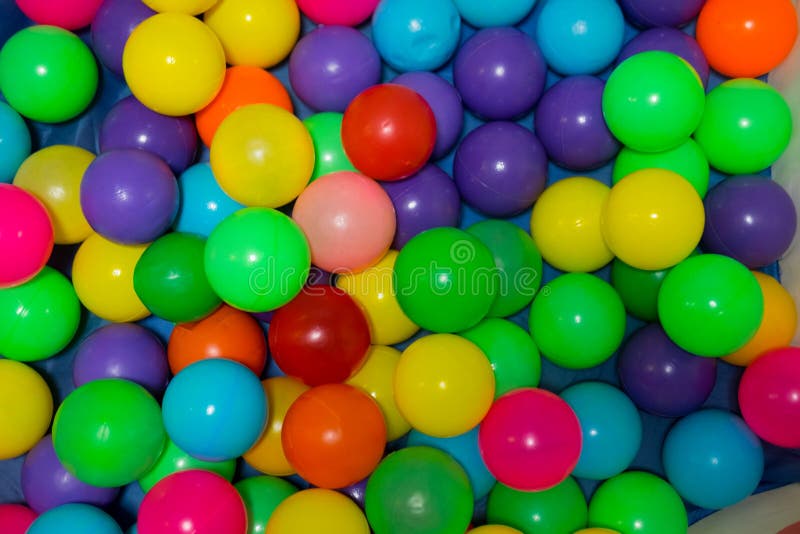 Multi Colored Plastic Balls Stock Photo - Image of children, ball ...