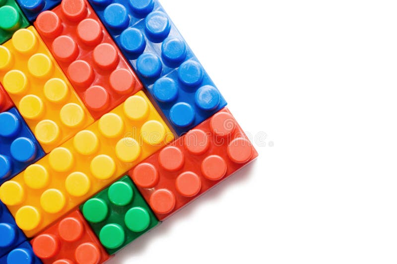 Multi-colored Plastic Blocks Stock Image - Image of simplicity, stack ...