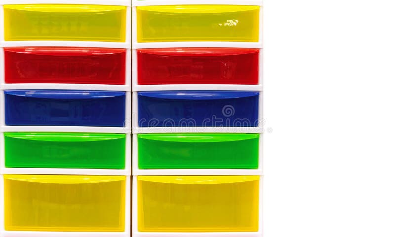 Multi-colored Plastic Containers. Bright Storage Systems for Things ...
