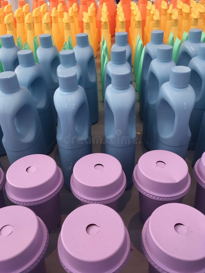 Colorful Plastic Containers Stock Image - Image of polymer, containers ...