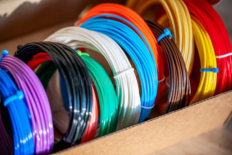 Multi-colored Plastic for Creativity. Materials for Crafts Close-up ...