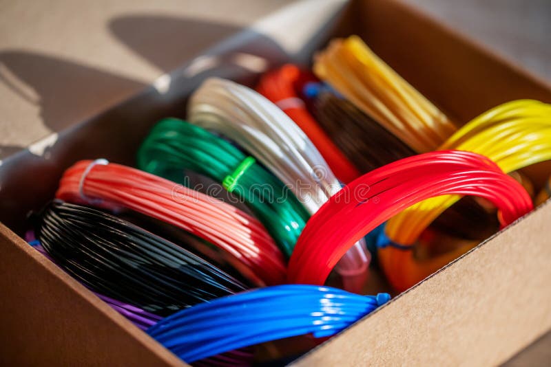 Multi-colored Plastic for Creativity. Materials for Crafts Close-up ...